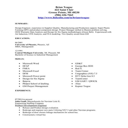 Gentherm Internship Program | PPTX