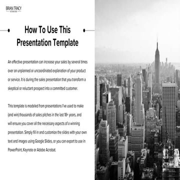 Brian Tracy - Ultimate Sales Presentation Template.pptx