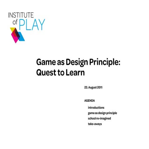 The Game as Design Principle | PPT