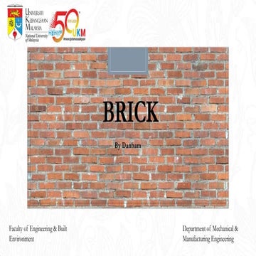 Brick | PPTX | Chemistry | Science