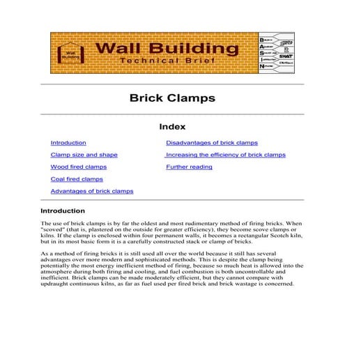 Brick clamps | DOCX
