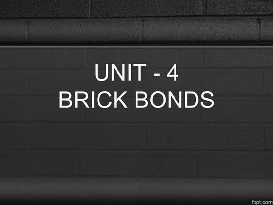 Brick walling and joints | PPTX | Woodworking | Arts and Crafts