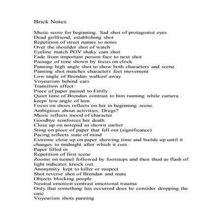 Brick Essay & Notes | PDF