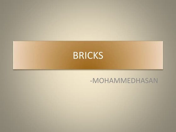Bricks | PPT