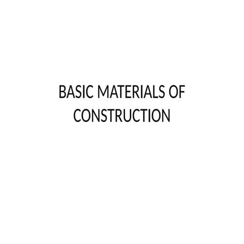 Fundamental of building construction (Bricks) | PPTX | Geology | Science