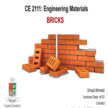Bricks (Engineering Materials) Slide.pptx