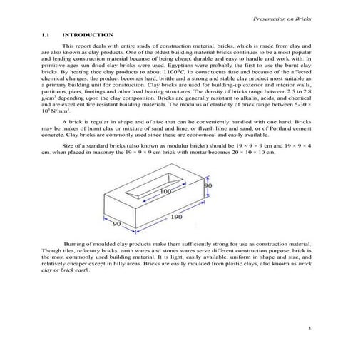 Brick as building materials | PPTX