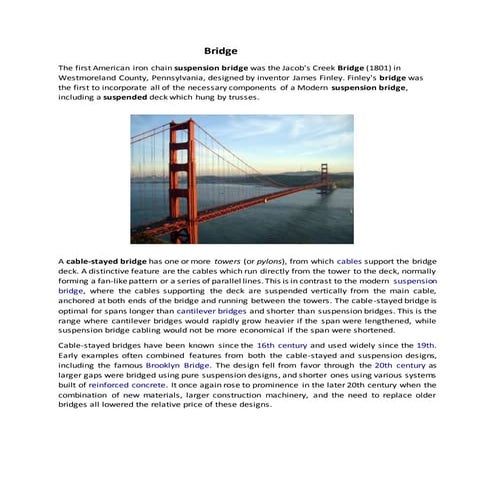 Bridge and its types | DOCX