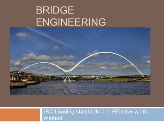 Bridge loading and bridge design fundamentals | PDF