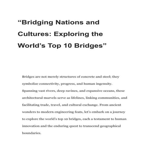 "Bridging Worlds: Unveiling the Top 10 Cultural Icons Connecting ...