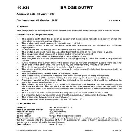 Bridge outfit | PDF