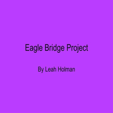Bridge project | PPT