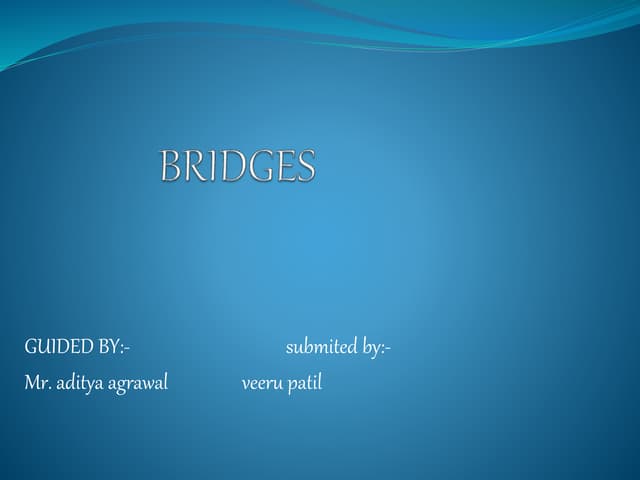 Types of Movable bridges | PPTX