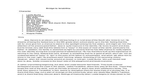 Bridge To Terabithia Joyce Ann