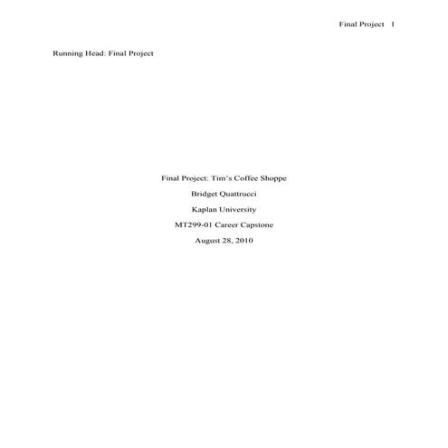 Mock Business Assessment Paper | DOCX