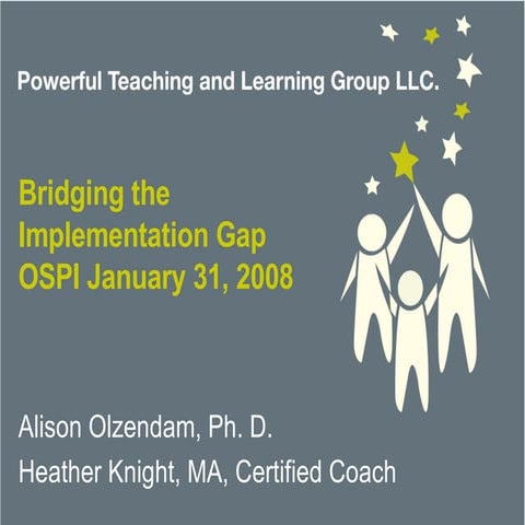 Bridging The Implementation Gap Ppt