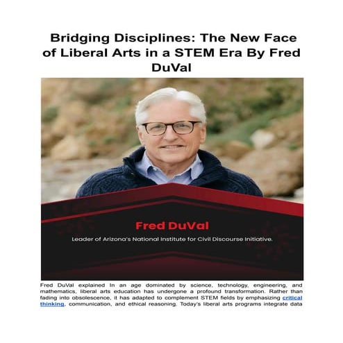 Bridging Disciplines: The New Face of Liberal Arts | PDF
