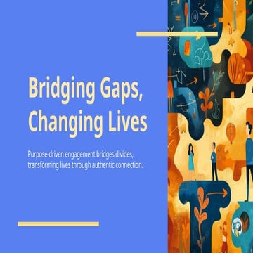 Bridging Gaps, Changing Lives lecture for student peer Counselor | PPTX