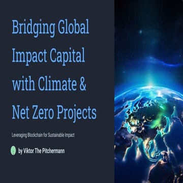 Bridging Global Impact Capital with Climate and Net Zero Projects | PDF
