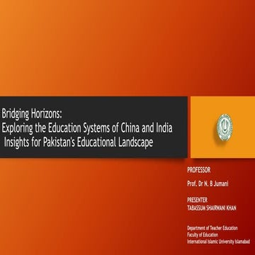 Bridging Horizons: Exploring the Education Systems of China and India ...
