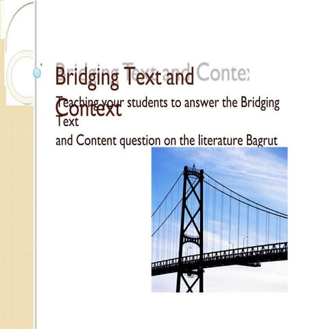 Bridging text and context | PPT