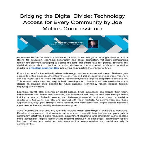Bridging the Digital Divide: Ensuring Cyber Safety for All | PPTX