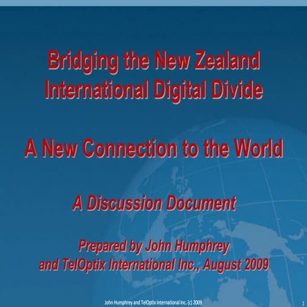 Bridging The NZ Digital Divide Aug09 | PDF