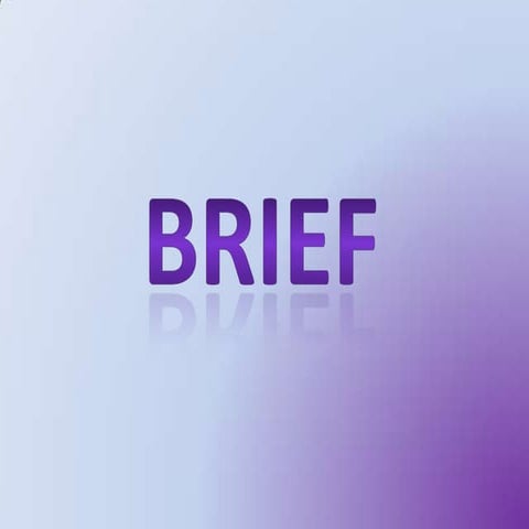 Brief for the preliminary exercise | PPTX