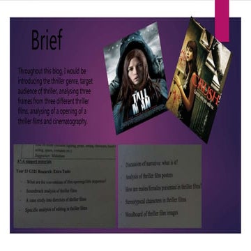 Scream opening scene analysis | PPTX