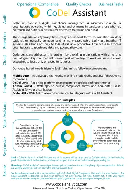 Product brief - CoDel Compliance | PDF