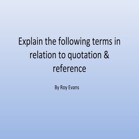 Explaining Unit 3 Relevant Terms | PPT