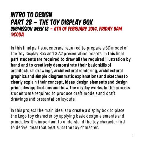 DESIGN PROCESS JOURNAL #1 | PDF