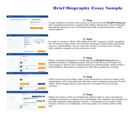 Brief Biography Essay Sample | PDF