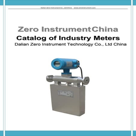 Brief catalog zero instrument. new version | PDF