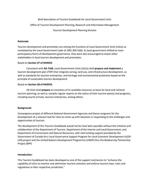 Tourism Planning and Development Introduction | PPT | Travel ...