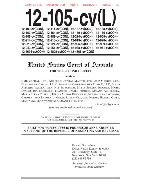 Brief For Amicus Curiae Professor Anne Krueger In Support Of The