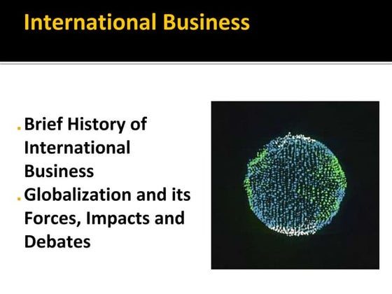 Introduction to globalization | PPTX | Business | Business and Finance
