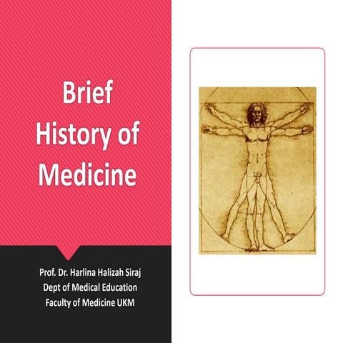 Brief history of medicine | PPTX