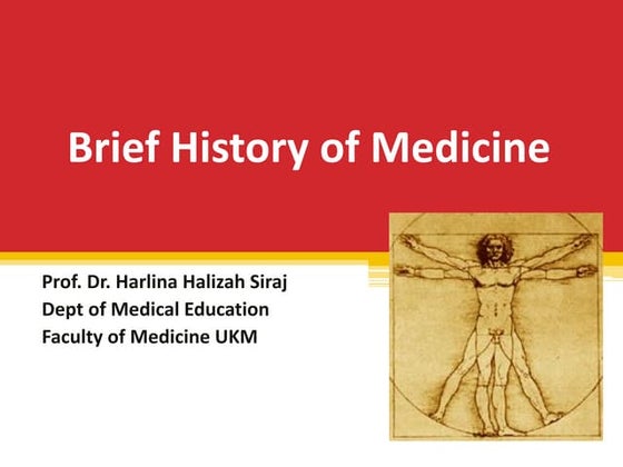 History of medicine past to present and future | PPTX