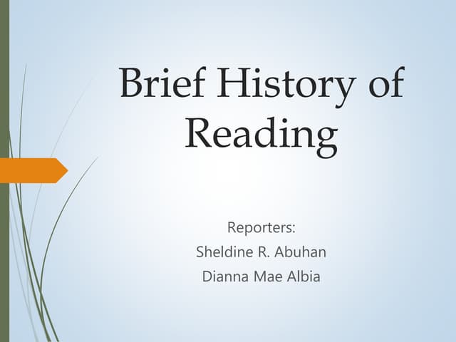 History of reading | PPT