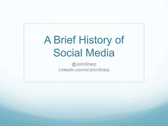 Social media powerpoint presentation | PPT