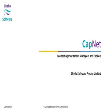 CapNET - Connecting Fund Managers with Stock Brokers | PPT
