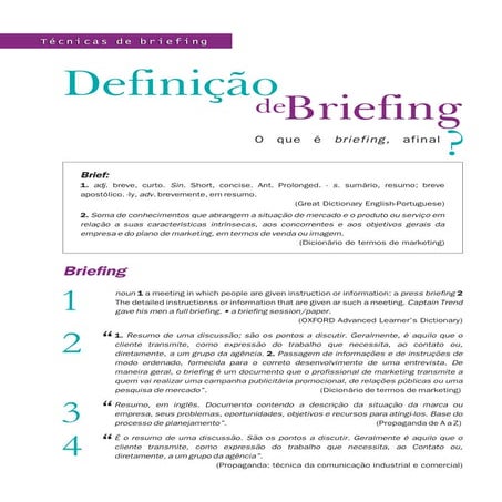 MODELOS de Briefing - by André Félix | PDF