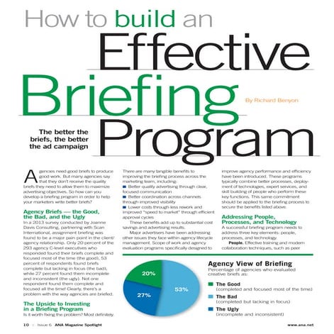 Effective Briefing Program | PDF
