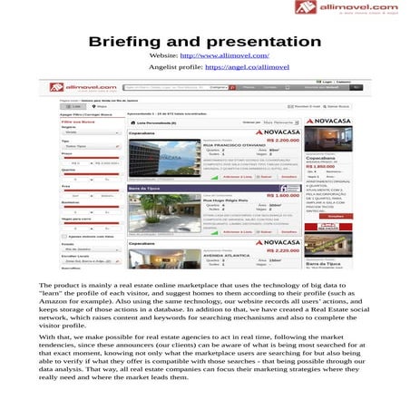 Briefing and presentation | PDF