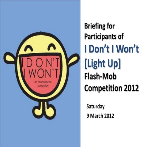 Briefing for participants of flash mob competition (1) | PPT