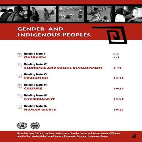 Gender and Indigenous People Gender and Indigenous People | PPTX