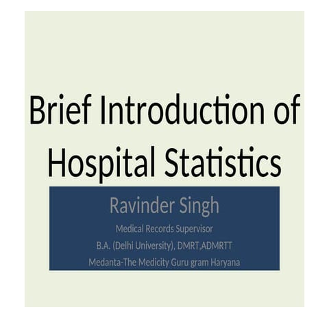 Hospital Statisticas Healthcare statistics #Mortality Rate #NDR #bed ...