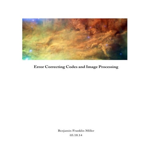Brief Introduction To Error Correction Coding Pdf 1330