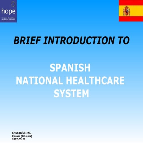 Spanish national healthcare system | PPT